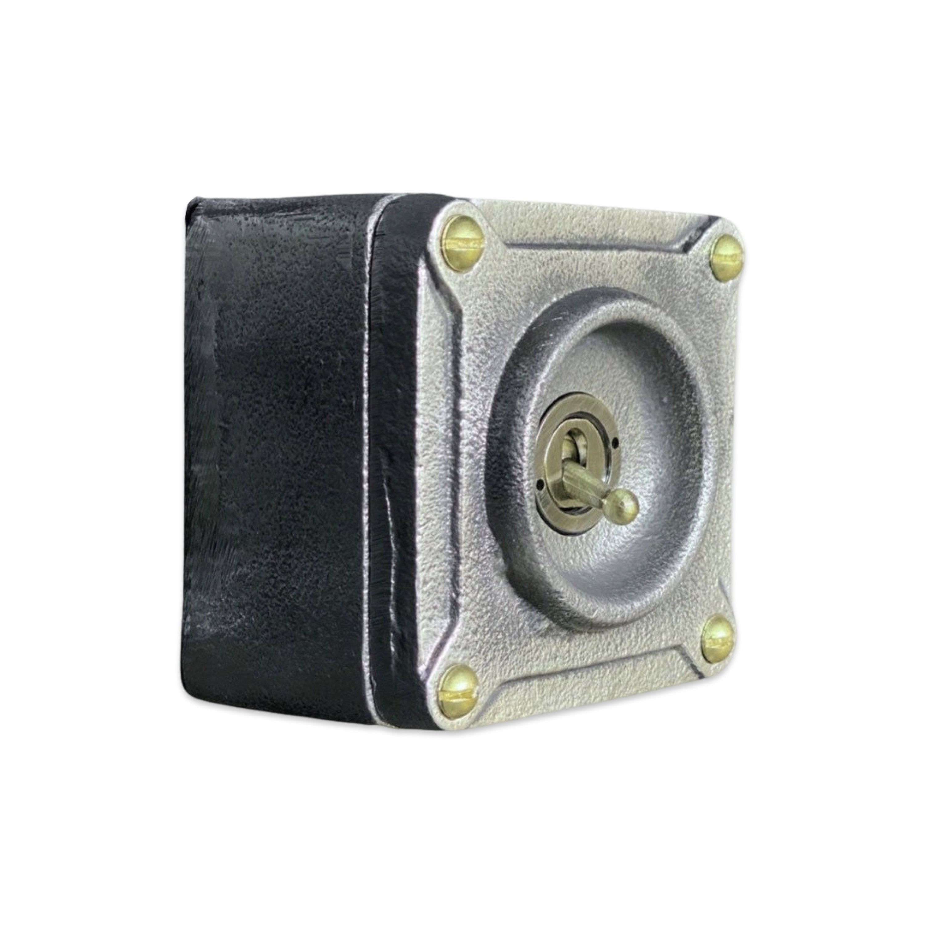 Single Gang Solid Cast Metal Conduit Light Switch Industrial 2 Way - B ...